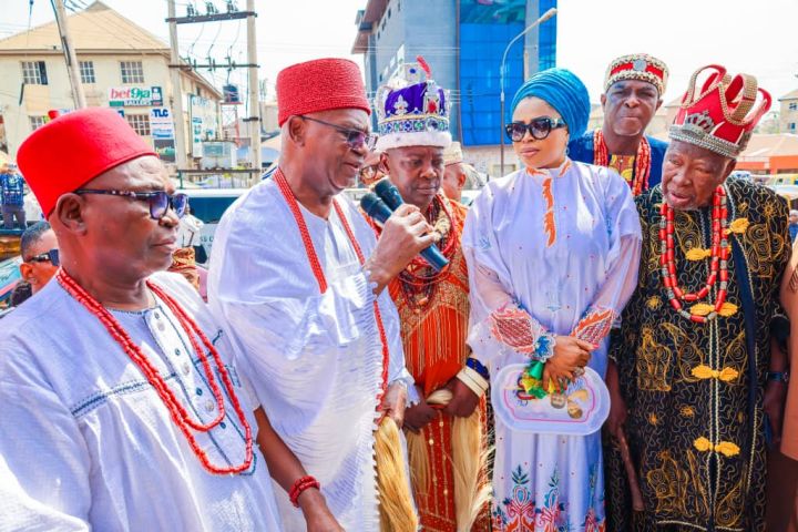 Obi of Onitsha Unveils Ijele Masquerade Sculpture in Enugu, Lauds Gov ...